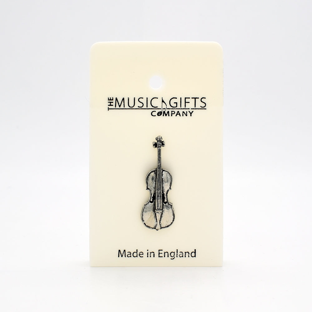 Cello Pewter Pin @ MusicGiftsUSA.com – Music Gifts USA