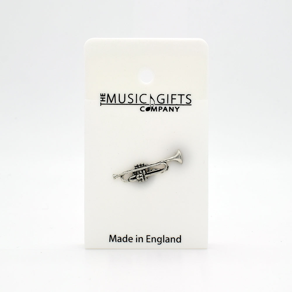 Trumpet Pewter Pin @ MusicGiftsUSA.com – Music Gifts USA